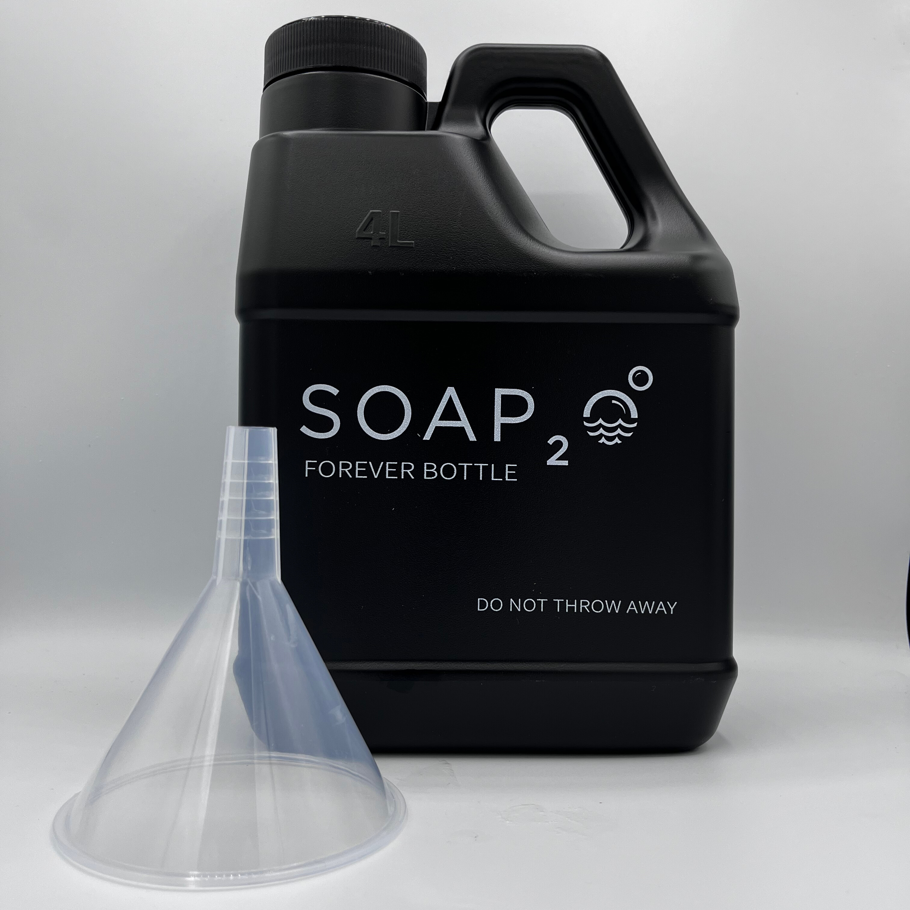 Soap2o Forever Bottle Black 4ltr & Funnel | Source